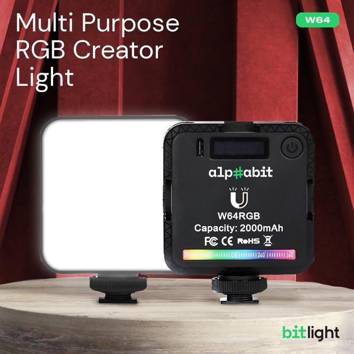 Jual ALPHABIT BITLIGHT W64RGB LAMPU LED VIDEO FOTO FILL LIGHT AMBIENT ...