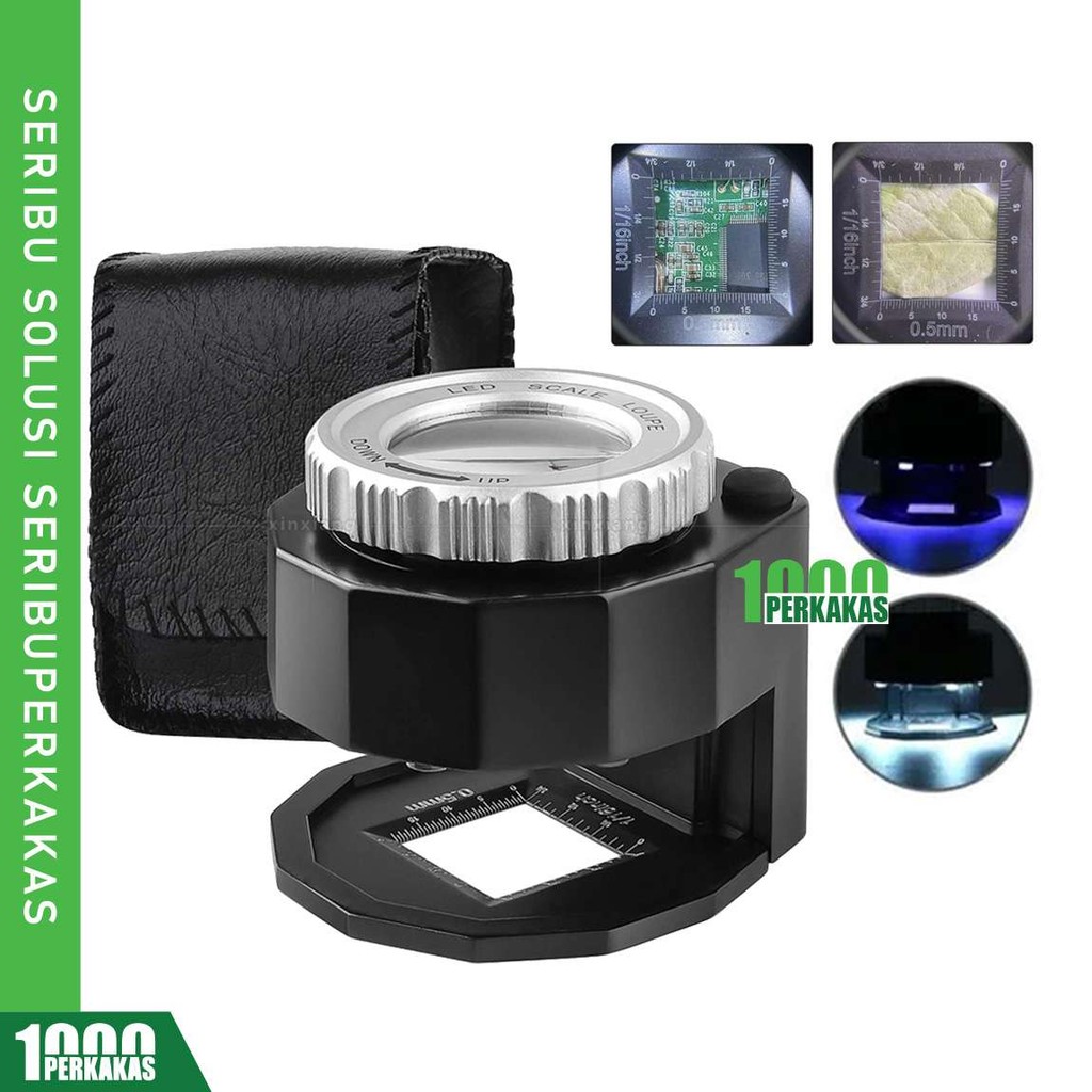 Jual Kaca Pembesar Kain dan Percetakan 30x 30mm LED UV AH92x 1P ...