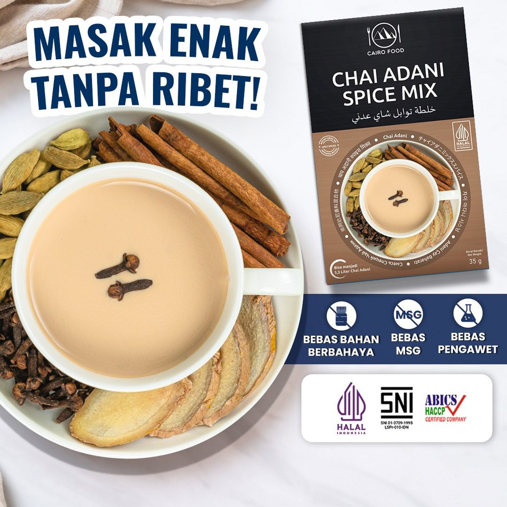 Jual Bumbu Chai Adani Sehat - Cairo Food | Shopee Indonesia