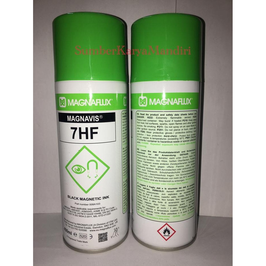 Jual Magnaflux Magnavis 7Hf Mpi Ink 400Ml | Shopee Indonesia