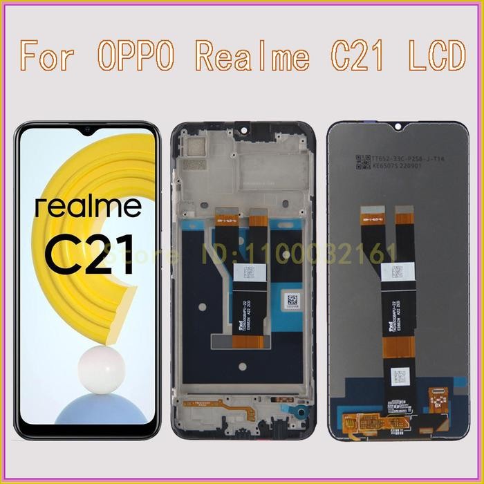 Jual New Tested For OPPO Realme C21 LCD Display RMX3201 Touch Screen ...