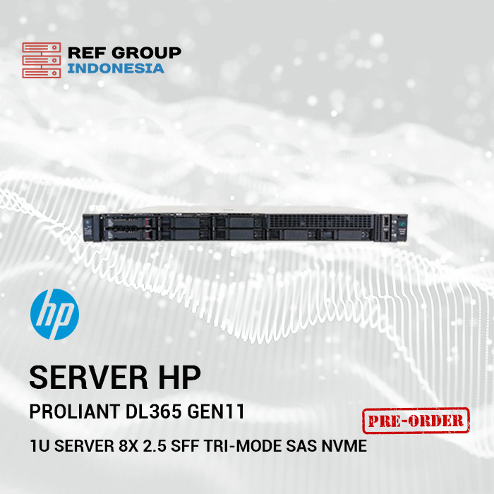 Jual HP ProLiant DL365 Gen11 1U Server 8x 2,5" SFF Tri-Mode SAS NVMe 2x ...
