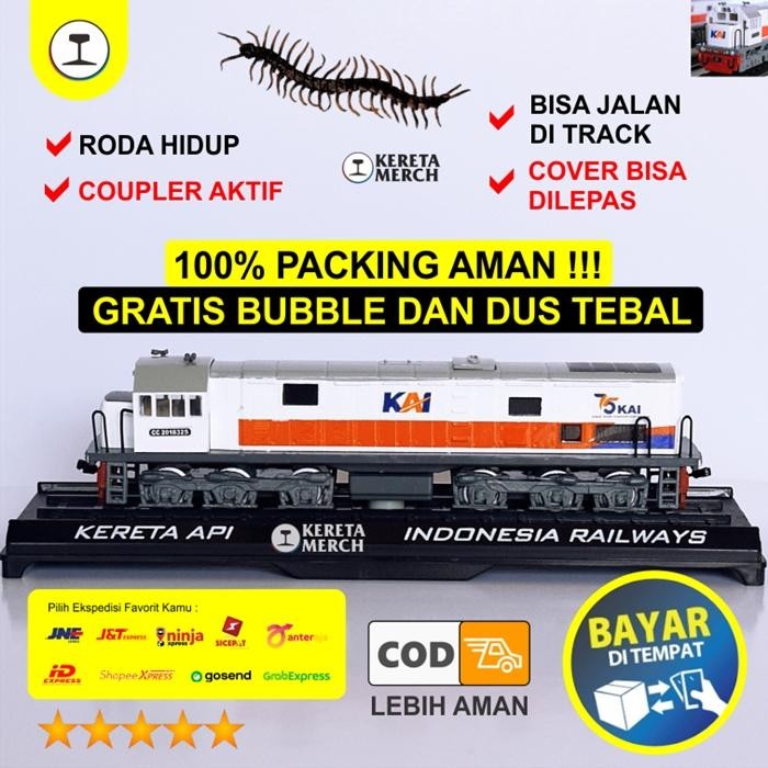 Jual Miniatur Diecast dummy Kereta Api Indonesia Lokomotif CC201 83 25 ...