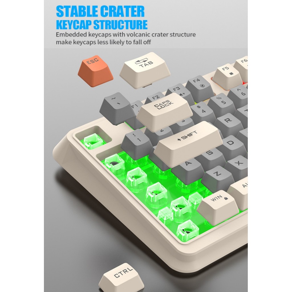 Jual Keyboard 94 Keys 90% Layout Spanish Russian Korean Arabic Keyboard ...