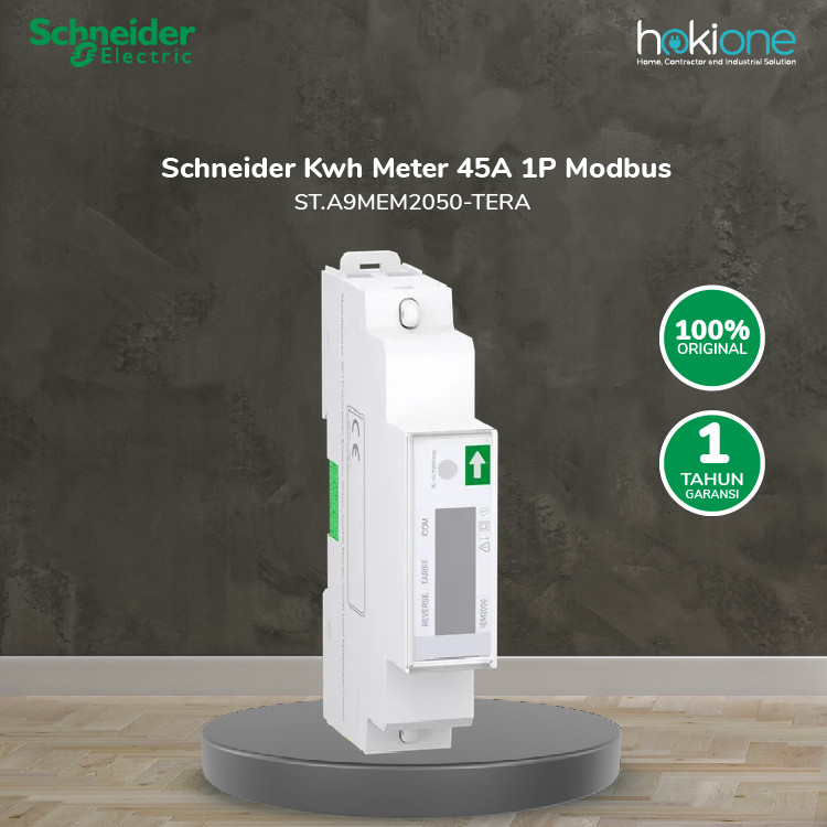Jual Schneider Acti9 Kwh Meter 45A 1P Modbus - A9MEM2050-TERA | Shopee ...
