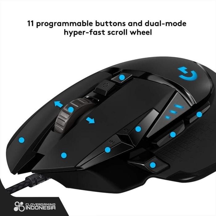 Jual Logitech G502 Hero Gaming Mouse G-502 | Shopee Indonesia