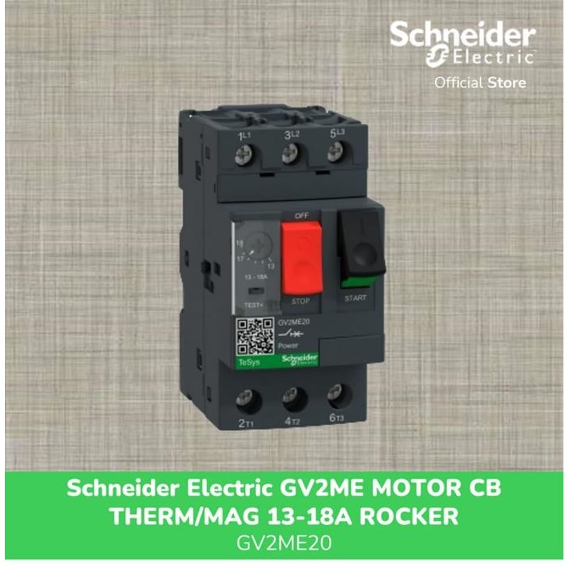 Jual ORIGINAL Schneider Electric GV2ME MOTOR CB THERM/MAG 13-18A ROCKER ...