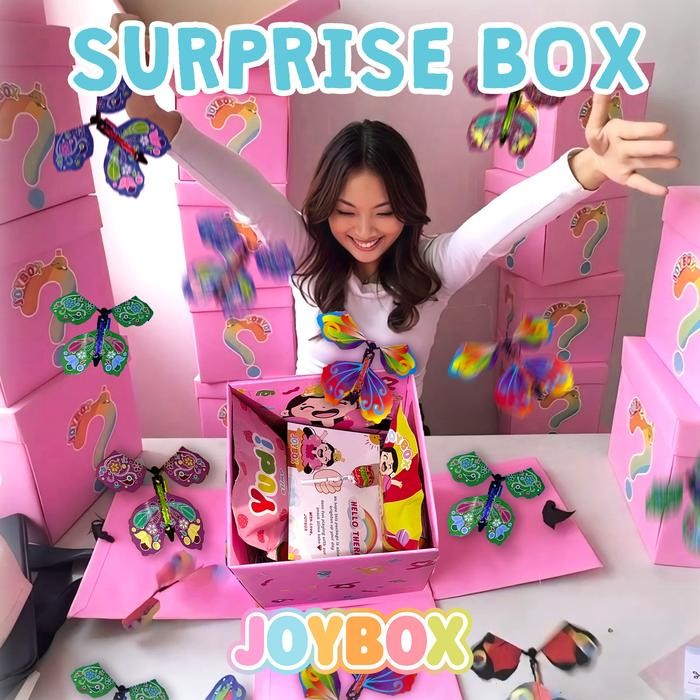 Jual (Expert) SURPRISE BOX FLYING BUTTERFLY BY JOYBOX / Gift box kado ulang tahun anak kejutan ...