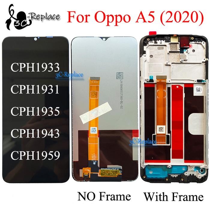 Jual Black 6.5 inch For Oppo A5 (2020) CPH1931 CPH1959 CPH1933 CPH1935 ...