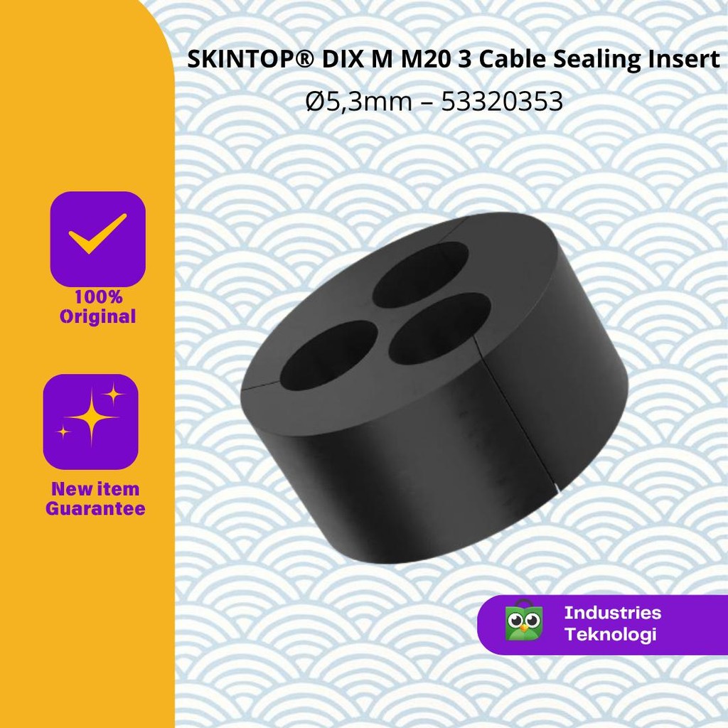 Jual SKINTOP DIX M M20 3 Cable Sealing Insert Ø5,3mm – 53320353 ...