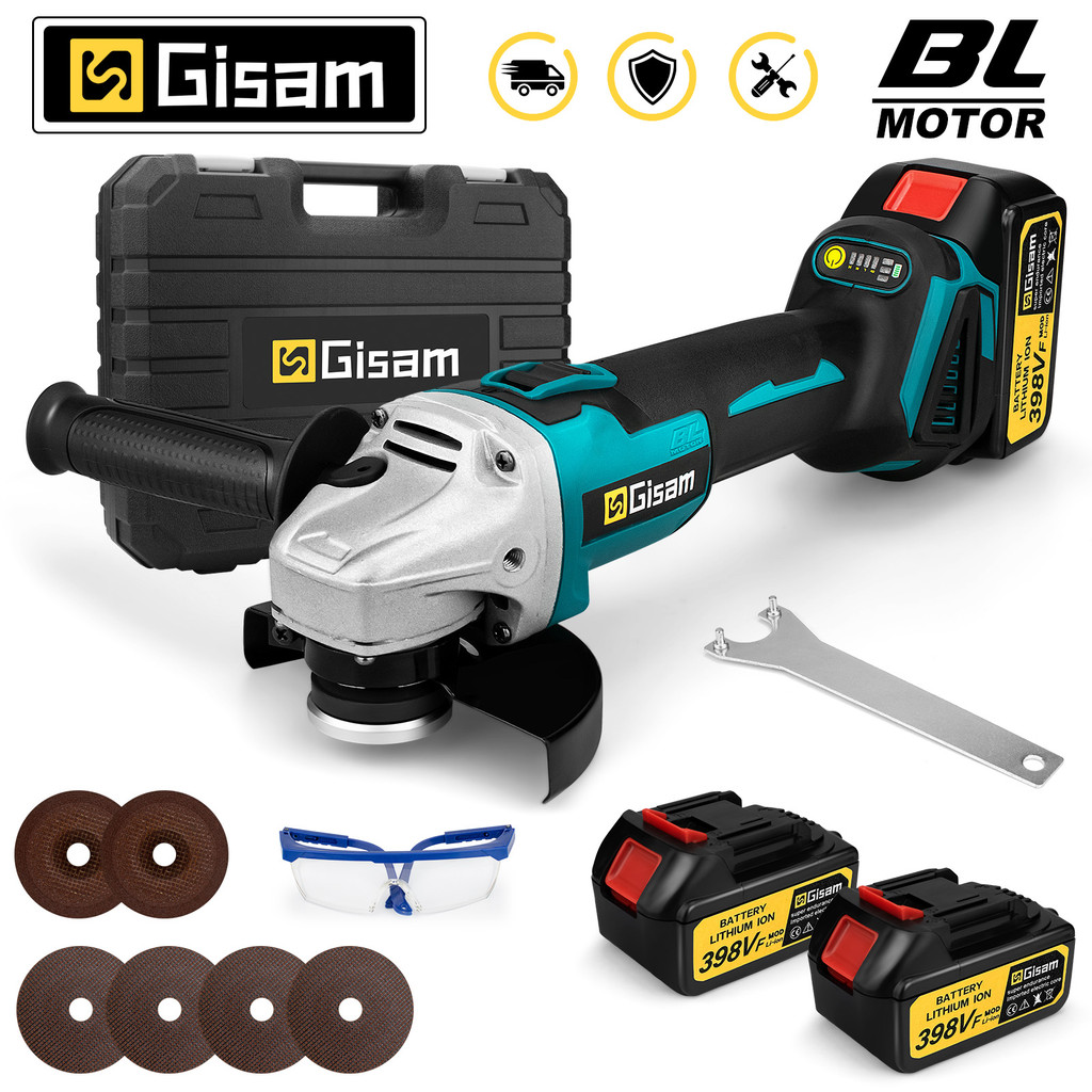 Jual 125mm Brushless Angle Grinder Polishing Cutting Machine 4 Gear ...