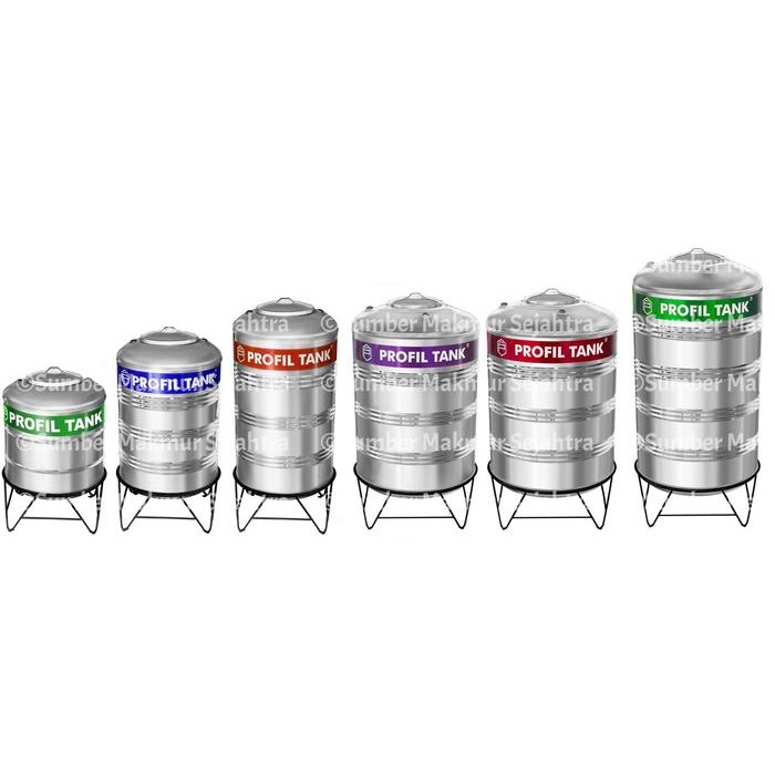 Jual Tangki Air Stainless Profil PS 380 Toren Tandon 300 Liter | Shopee ...