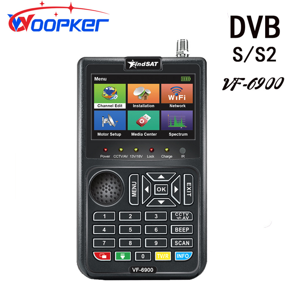 Jual Baru VF-6900PRO High-definition Digital Star Finder Support DVB-S/DVB-S2 HEVC H.265 Star ...