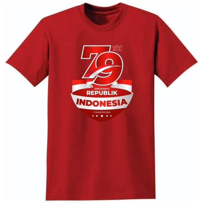 Jual (Allthebest) Baju Kaos 17 Agustus 2024 HUT RI Ke 79 Dirgahayu ...