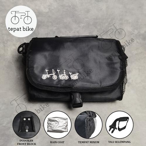 Jual Tas Front Block Sepeda Lipat Brompton 3 Sixty Dahon Element ...