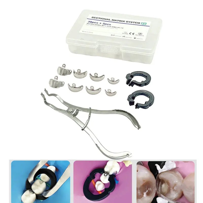 Jual Dental Sectional Matrix System Sectional Contoured Metal Matrices ...