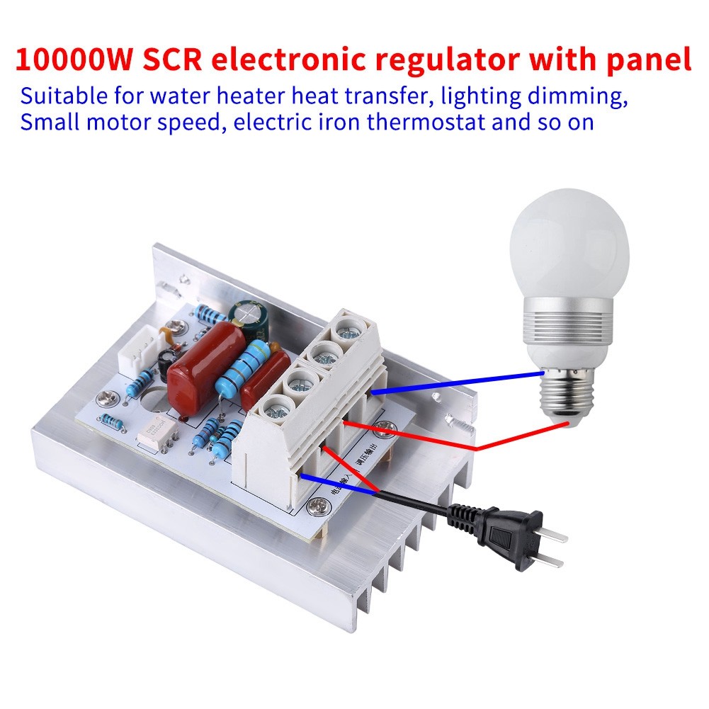 Jual 10000W SCR Digital Voltage Regulator Speed Control Dimmer ...