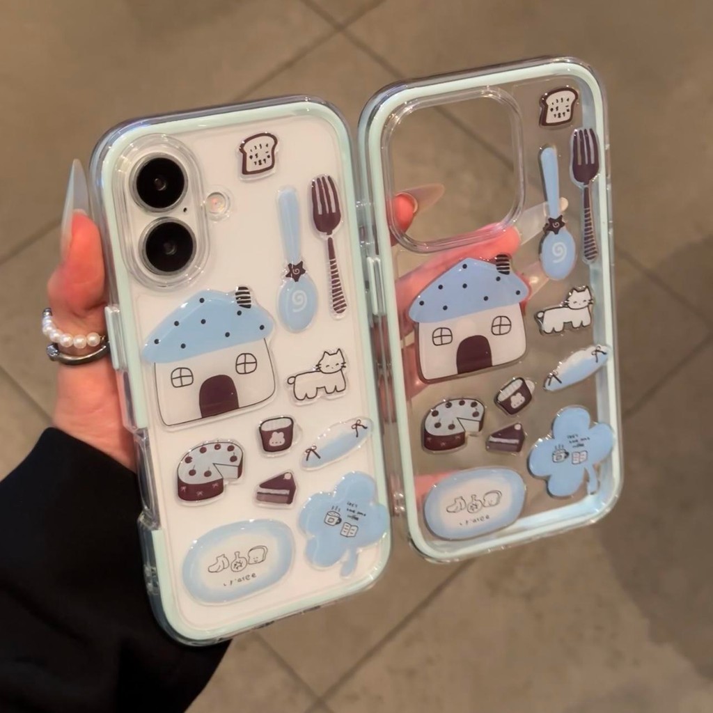Jual Biru Kue Girl Kucing Case Hp Iphone 16 17 Pro Max 14 15 Plus 11 12 ...