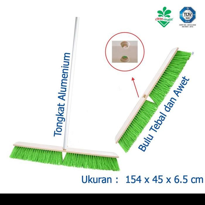 Jual Sapu Lantai Nilon Sikat Lantai Sapu Air 211487 Push Broom 45 CM ...