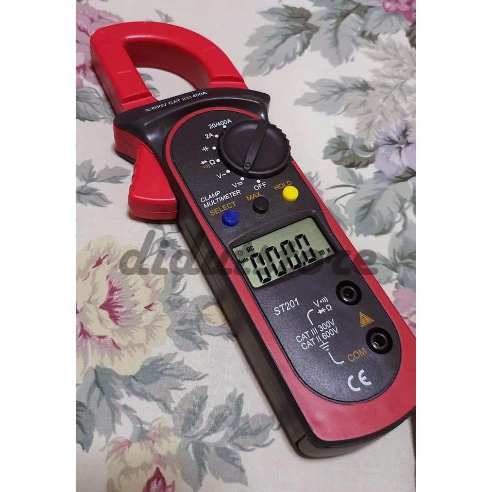 Jual Digital Clamp Meter ST201 Auto Range - AC Ampere 400A (Volt AC dan ...