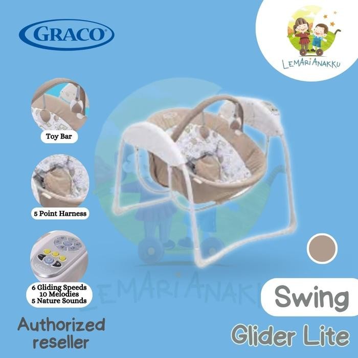 Jual siap kirim graco swing glider lite benny & bell electric swing ...