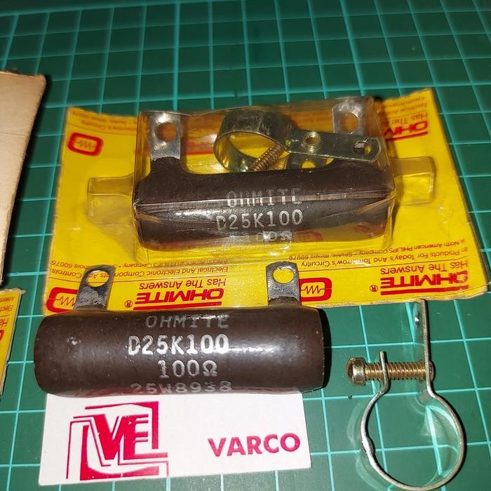 Jual resistor 100 ohm 25w Geser OHMITE | Shopee Indonesia