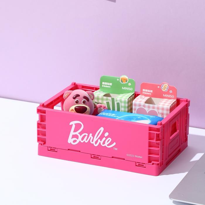 Jual Pilihan- Miniso Barbie Box Organizer Kotak Penyimpanan Kotak ...