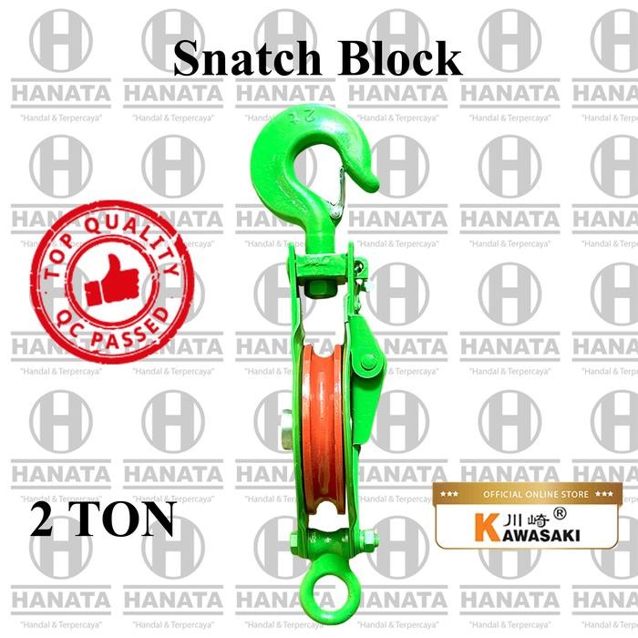 Jual Kawasaki Snatch Block Korean Type Single Wheel w/Hook 6" - 2T Dia ...
