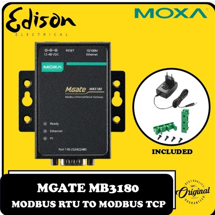 Jual Pilihan- Moxa Mgate Mb3180 1-Port Serial To Ethernet Modbus ...
