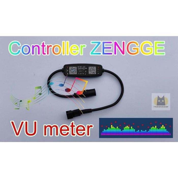 Jual Controller led WS2812b WS2811 musik ZENGGE Bluetooth VU meter pengganti SP107E | Shopee ...
