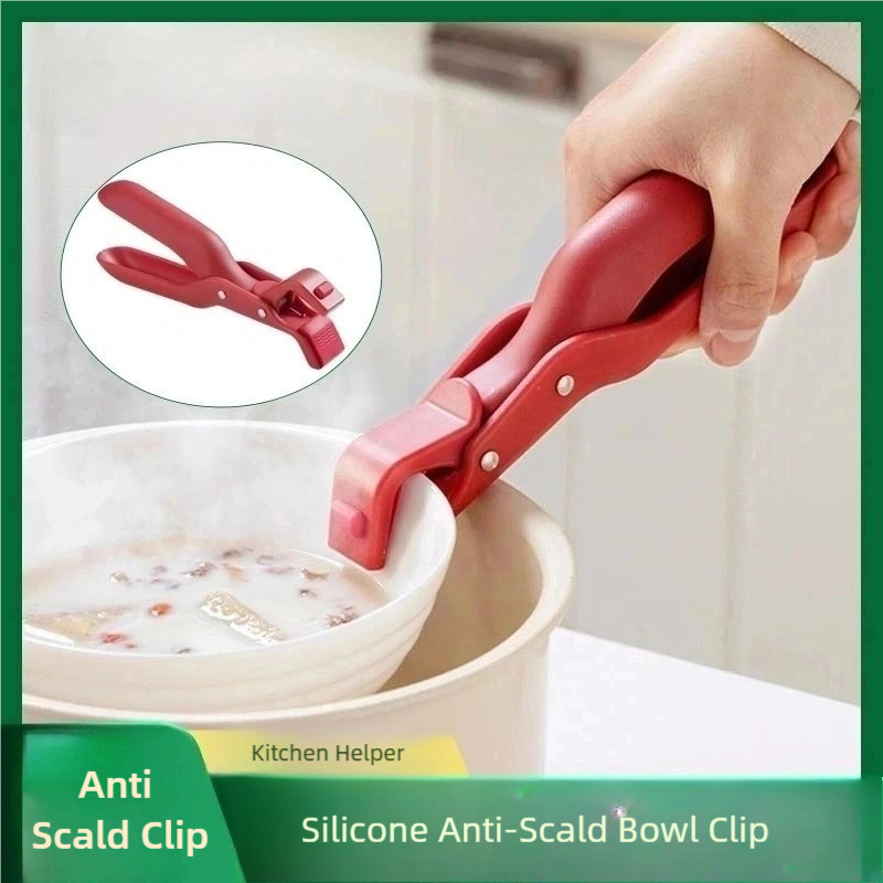 Jual IMPORT 1/2pcs Kitchen Anti-Scalding Dish Plate Gripper Tongs Clamp ...