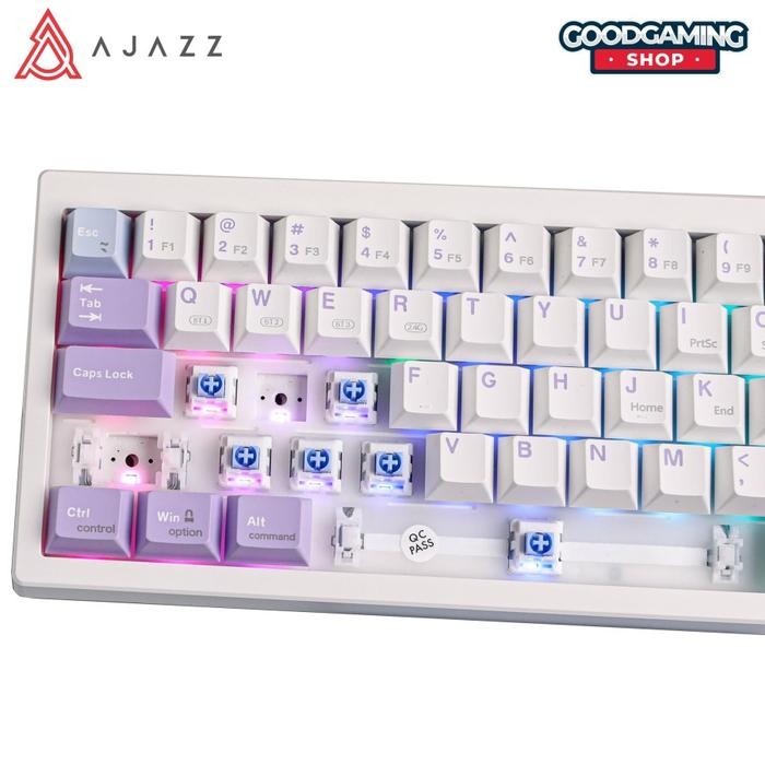 Jual Ajazz AJAZZ AK650 65% Led ode Trimode Wireless Wired Connection ...