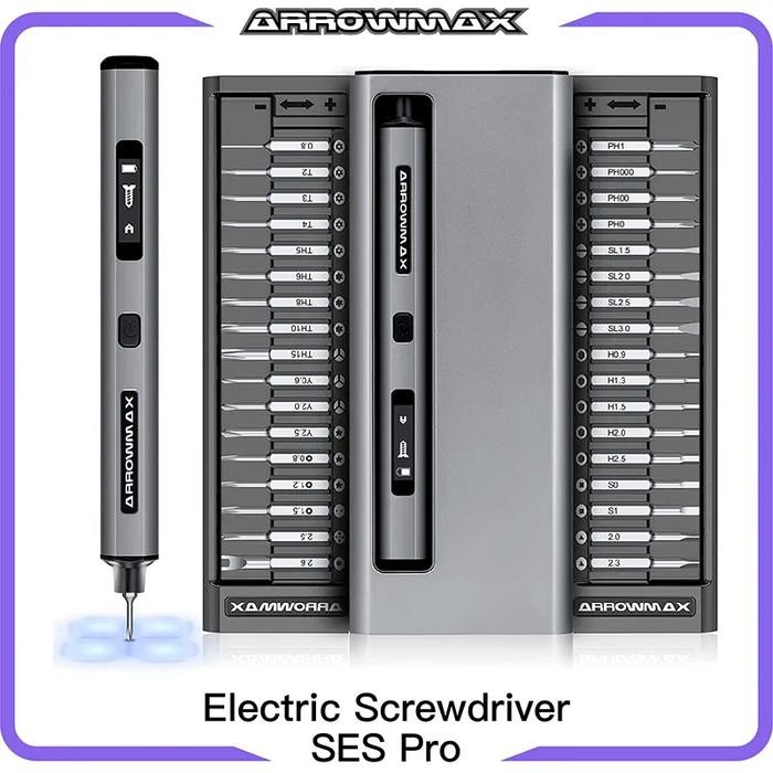 Jual ARROWMAX Electric Screwdriver Set 34 in 1 (SES PRO) Smart Motion | Shopee Indonesia
