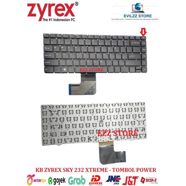 Jual KEYBOARD ZYREX EXTREME SKY 232 SKY-232 BLACK HITAM WITH TOMBOL ...