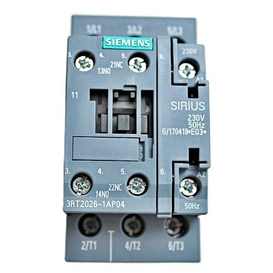 Jual SIEMENS 3RT2026-1AP04 POWER CONTACTOR, AC-3E/AC-3, 25A, 11 KW ...
