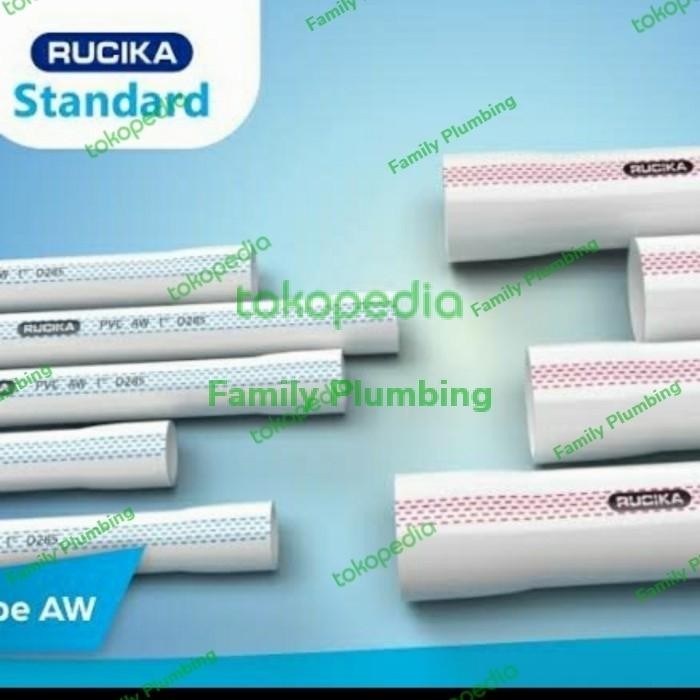 Jual PIPA PARALON 2" INCH PVC RUCIKA WAVIN PUTIH STANDARD AW D PERMETER ...