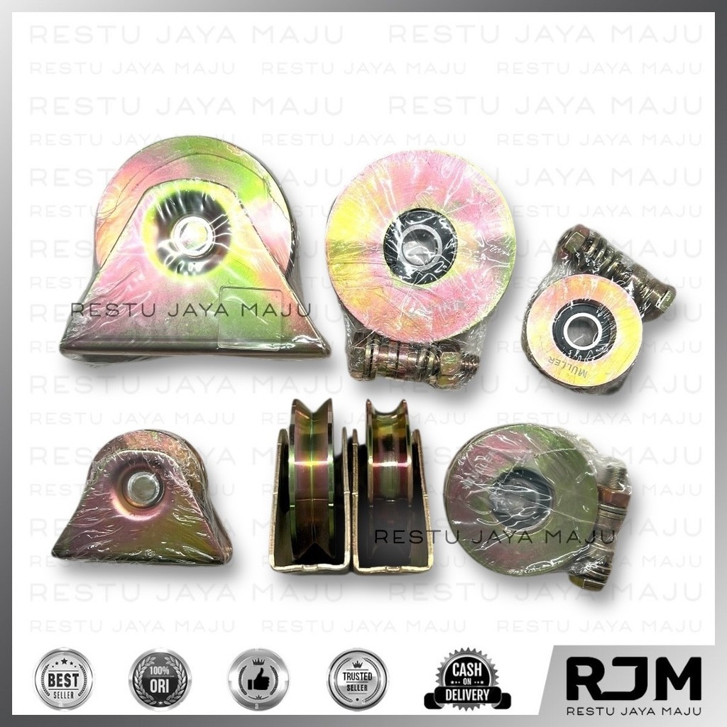 Jual MULLER Roda pagar model V / U gerbang rumah besi 60 80 100 mm rj ...