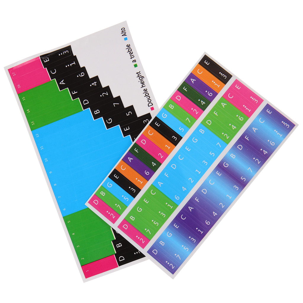 Jual Kalimba Note Stickers For 17 Keys Thumb Piano Decals Beginner ...