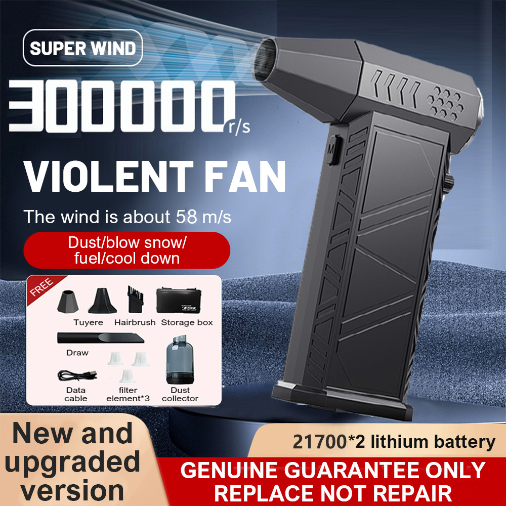 Jual Mini Air Blower 300000 RPM Handheld Electric Turbo Jet Fan 58m/s ...