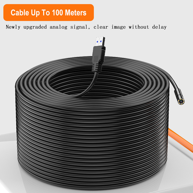 Jual Endoscope Camera Cable Only 1-100 Meter Rigid Cable HD1080P 8MM ...