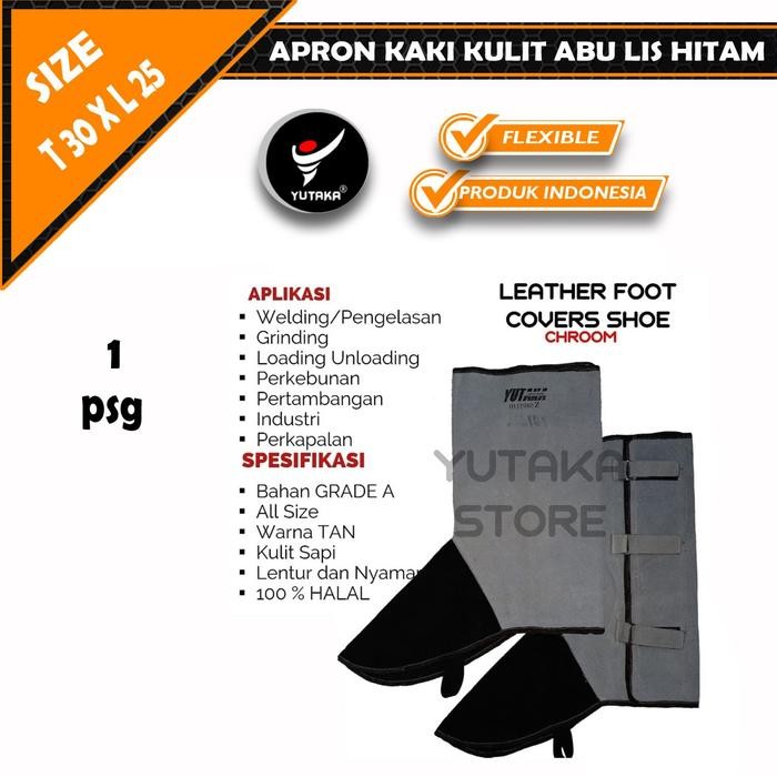 Jual APRON KAKI LIST HITAM WARNA PUTIH | Shopee Indonesia
