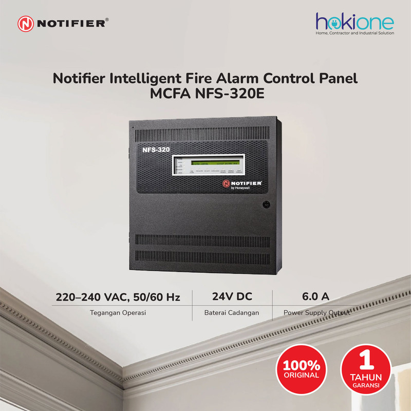 Jual Notifier Intelligent Fire Alarm Control Panel MCFA NFS-320E ...