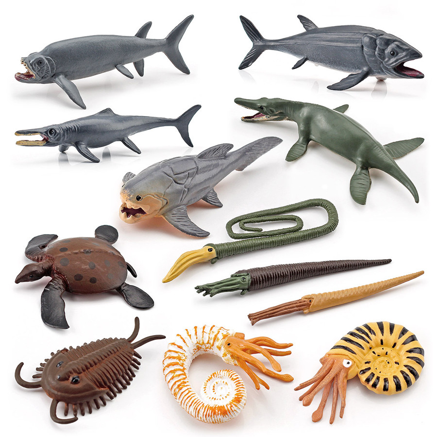Jual 12 Pcs Realistic Mini Ancient Marine Animal Model Figures ...