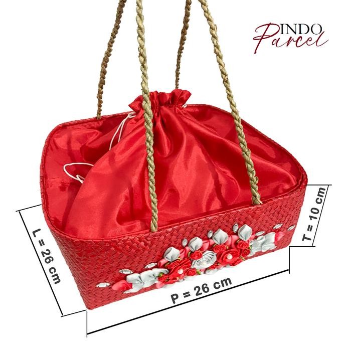 Jual Promo Indoparcel - Tas Keranjang Anyaman Bunga Pita Tas Hampers ...