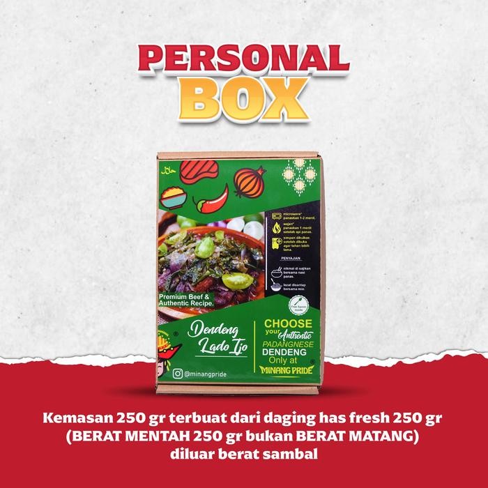 Jual Gdh Minang Pride Dendeng In Box Sambal Hijau 250gr | Shopee Indonesia