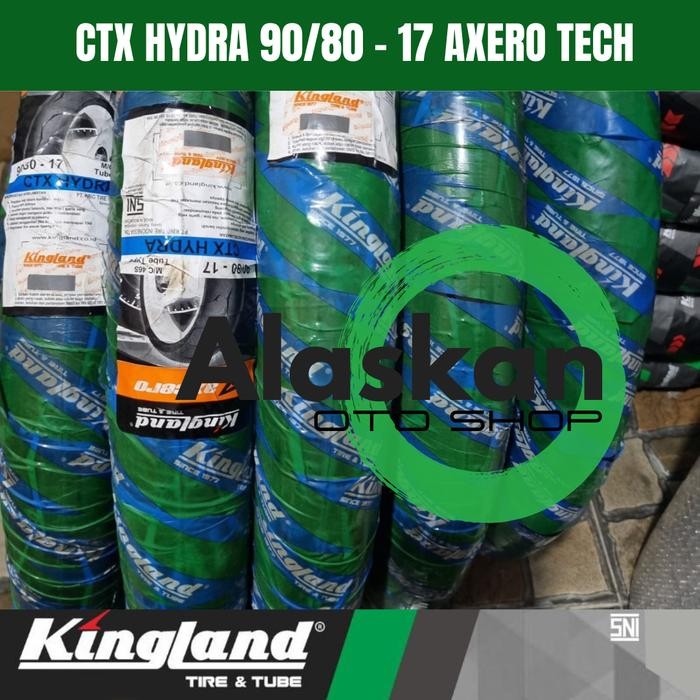 Jual Ban Luar Tube Type Kingland Ctx Hydra 90/80 Axero Tech Hemat ...