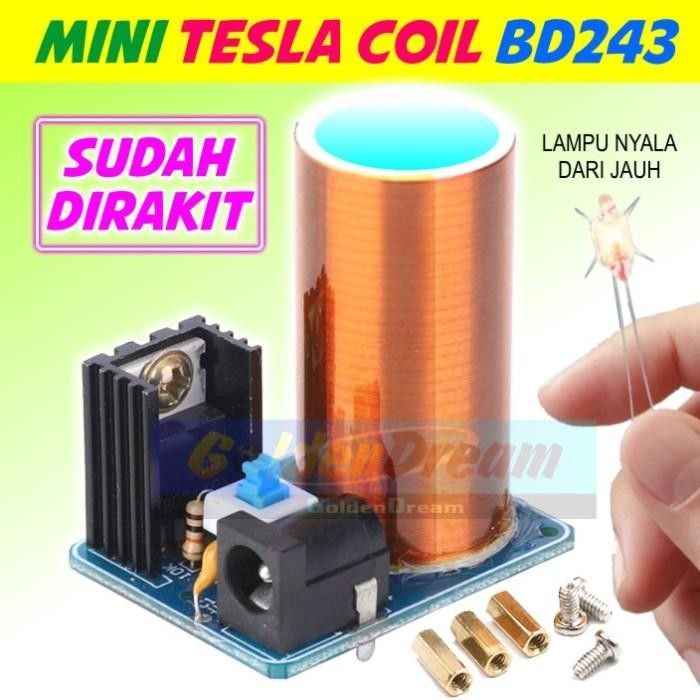 Jual Mini Tesla Coil BD243 Transmisi Energi Wireless Plasma Generator ...