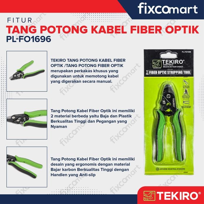 Jual Tekiro Tang Potong Kabel Fiber Optik / Tekiro Fiber Optic Strip ...
