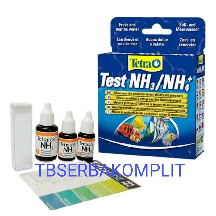 Jual Tetra Ammonia Nh3 Nh4 Water Test Kit Cairan Strip Uji Tes Kadar ...