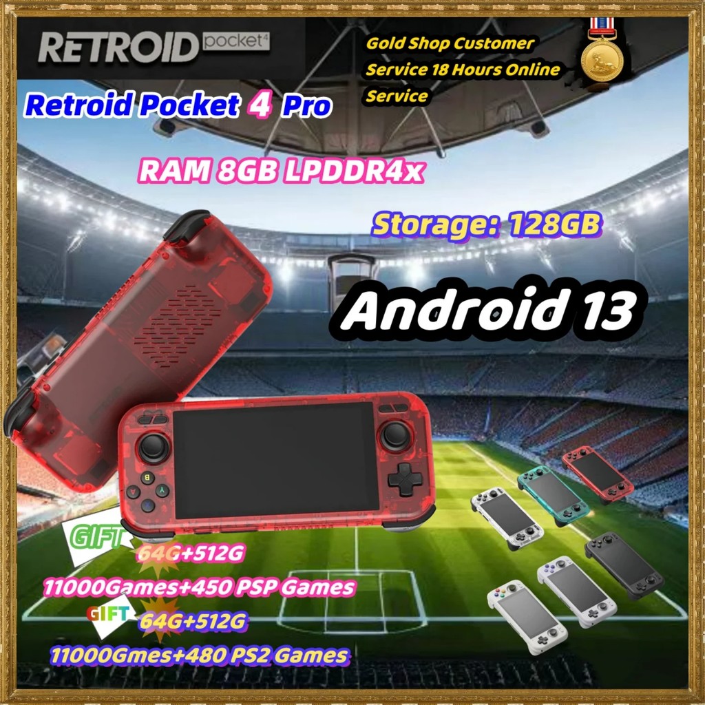 Jual Retroid Pocket 4 Pro HandheldS4.7 Inch Video Game 8G+128GB RP4 ...